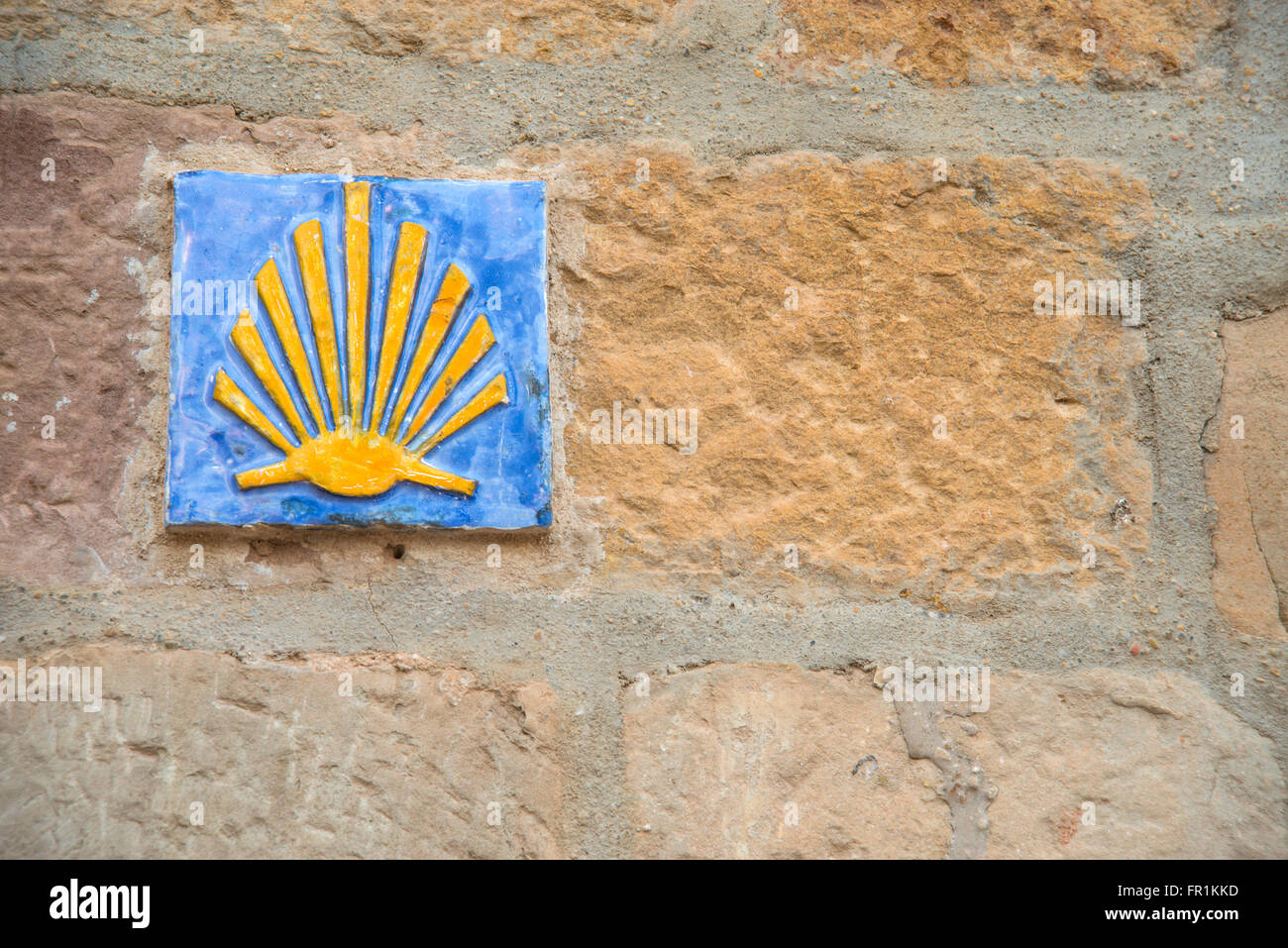 Symbol of the Way of Saint James Stock Photo - Alamy