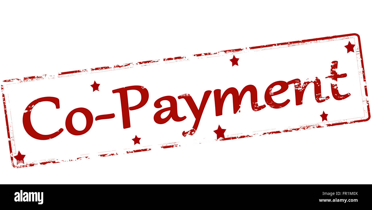 Rubber stamp with text co payment inside, vector illustration Stock ...
