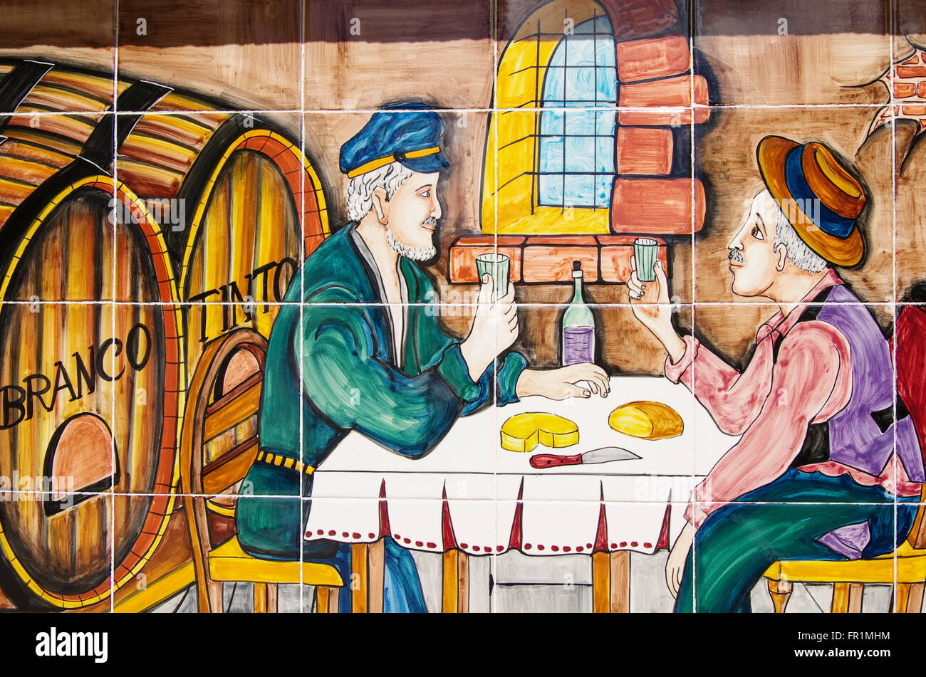 Azulejos, Alte, Algarde, Portugal, Europe Stock Photo - Alamy