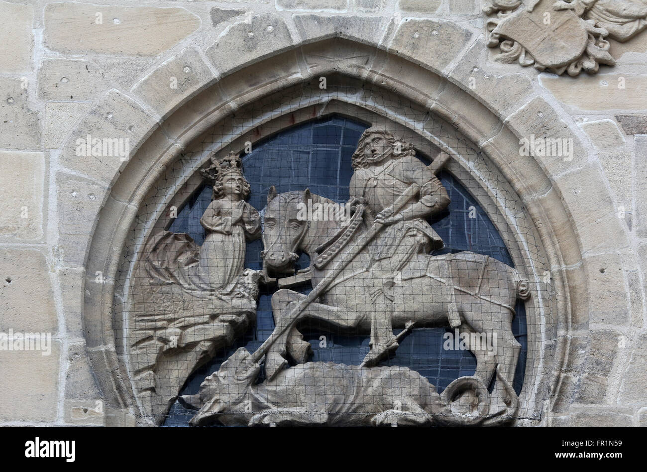 Saint George, Collegiate Church of St. George in Tubingen, Germany on ...