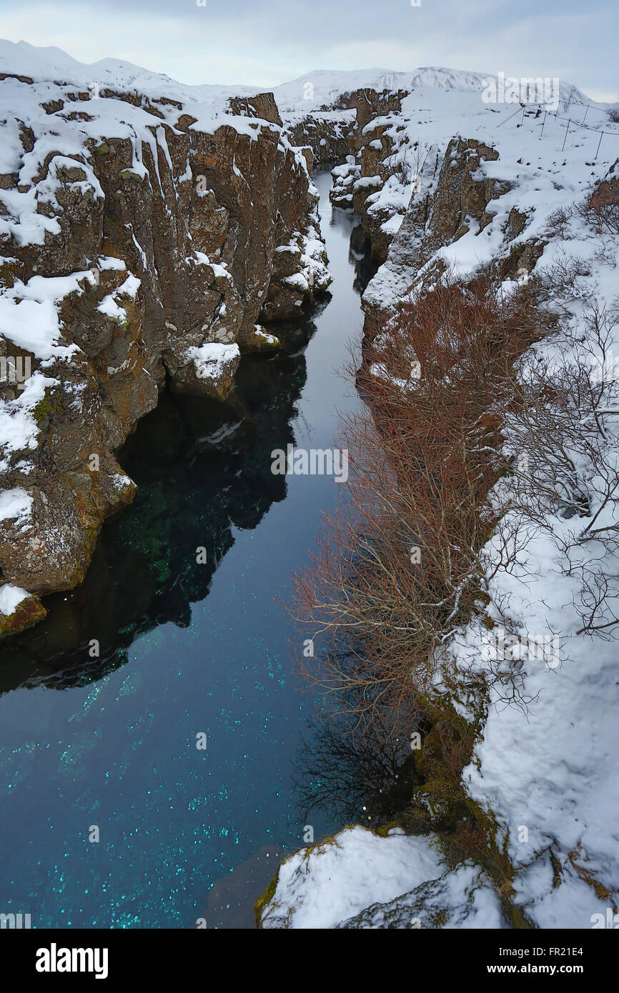 Iceland tectonic fault Stock Photo - Alamy
