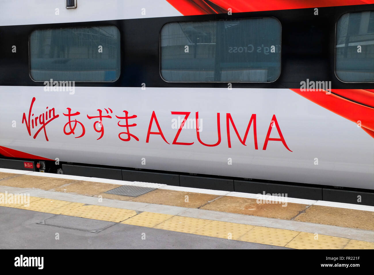 New IEP Virgin Train 800101 in Virgin colours at London Kings Cross ...