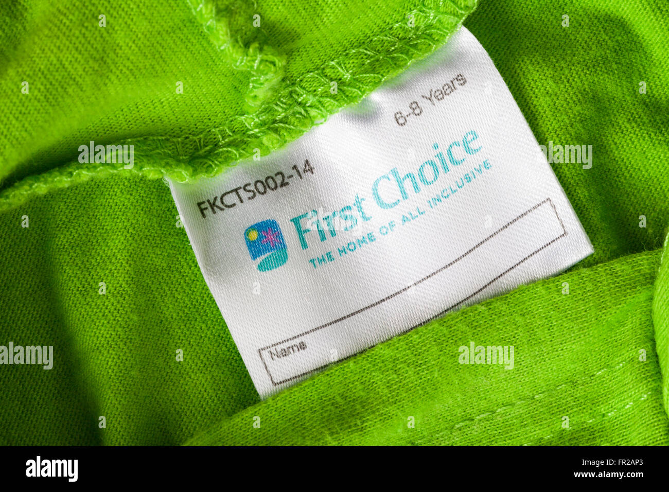 First Choice the home of all inclusive logo label in bright green t ...