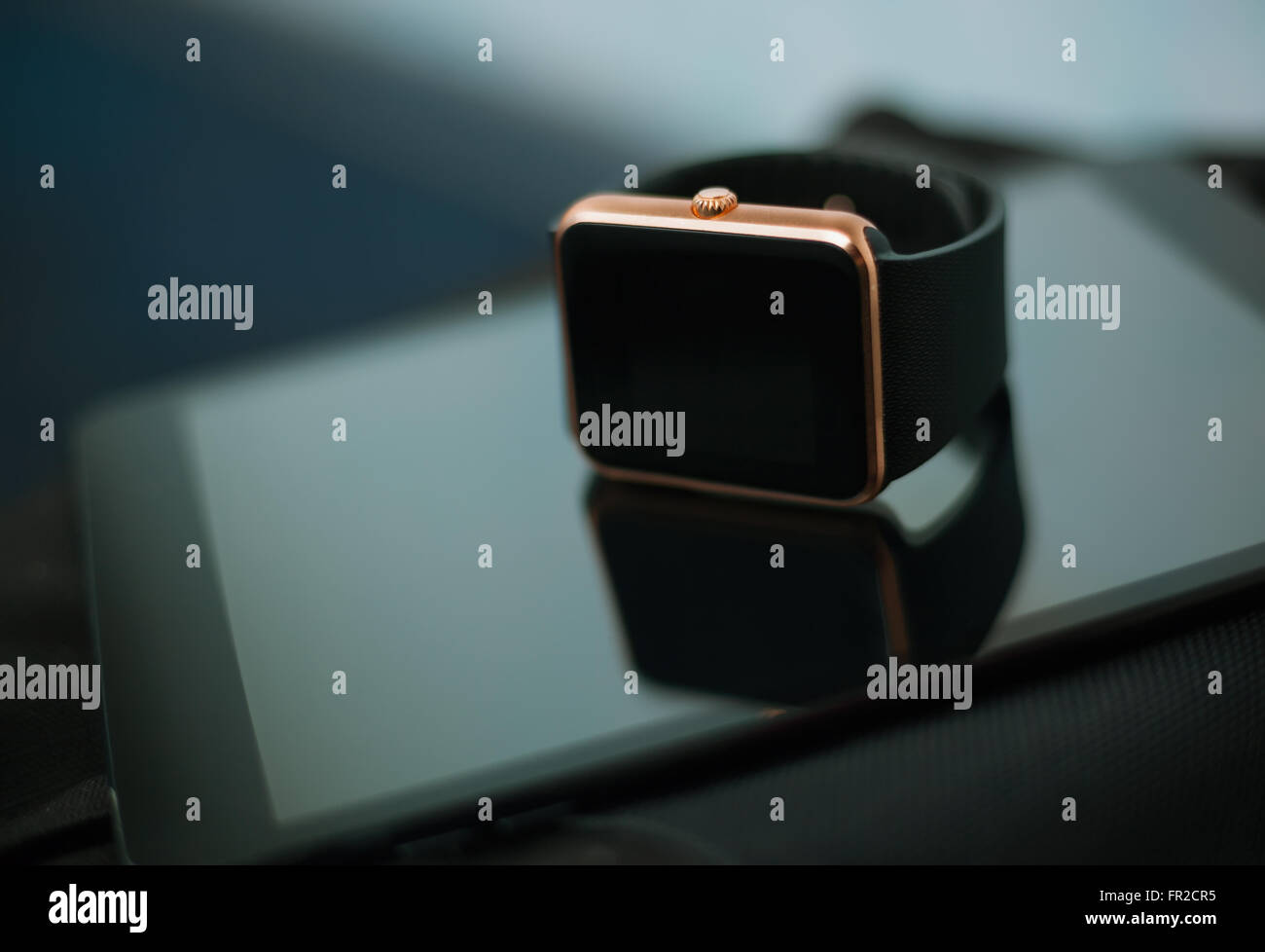 Wearable clever technology of today - smart wrist watch and tablet pc ...