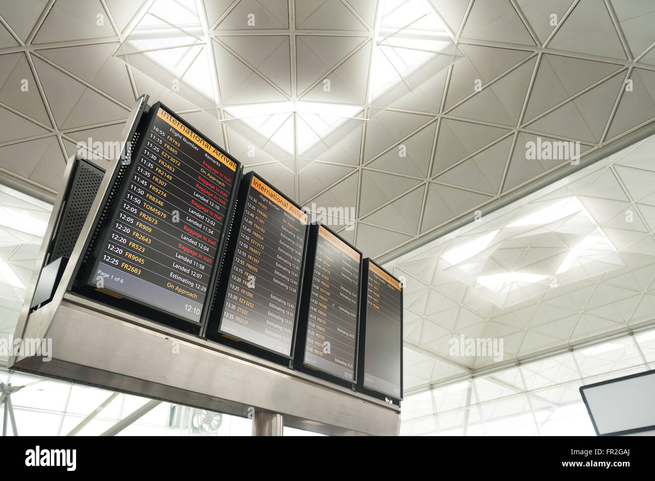 Manchester Airport Terminal Entrance Arrivals High Resolution Stock ...