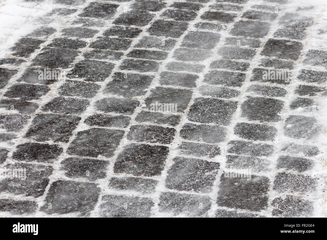 Sidewalk cobble stones white hi-res stock photography and images - Alamy