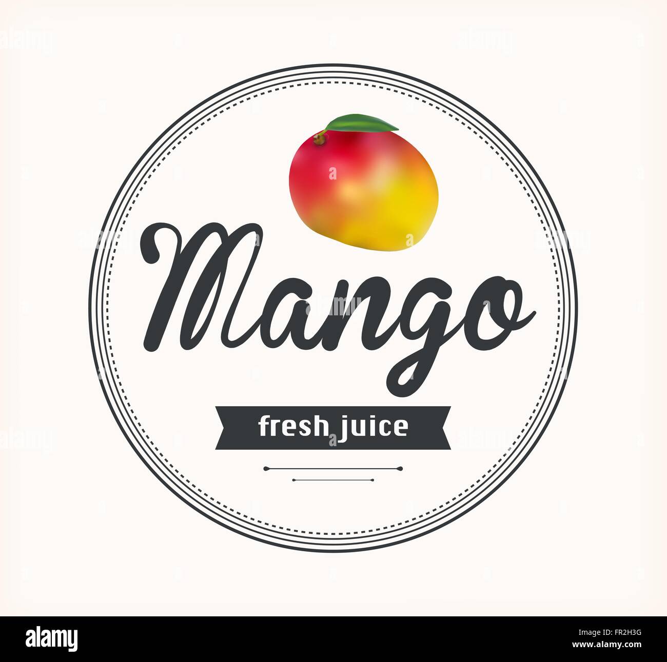 mango juice. Detailed Vector label Stock Vector Image & Art - Alamy