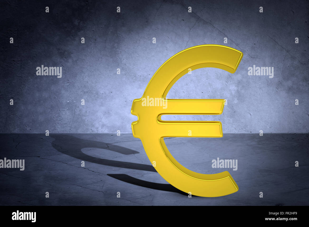 Golden euro sign Stock Photo - Alamy