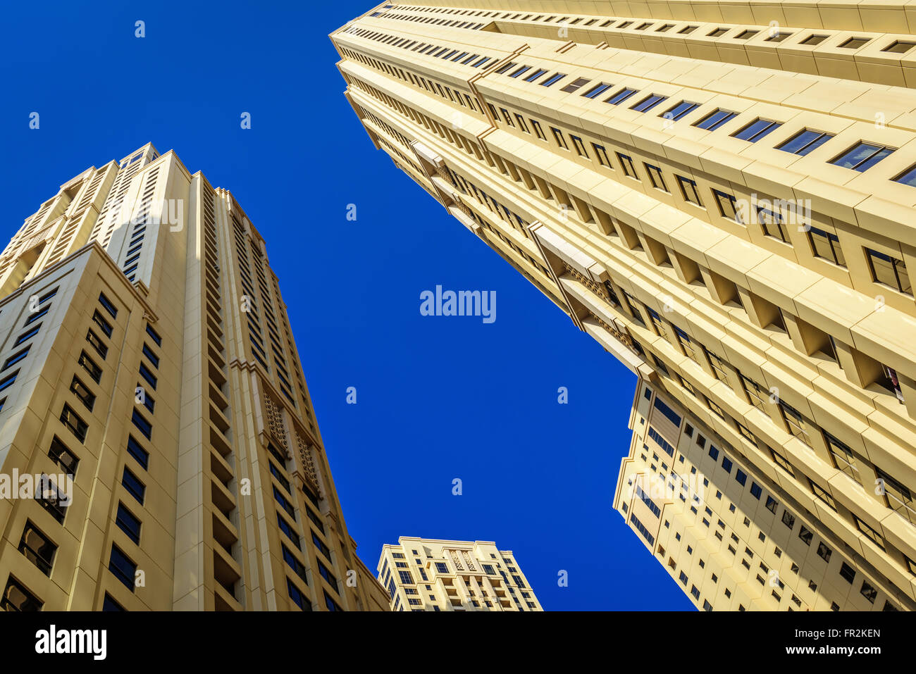 High rise residential blocks in Dubai, United Arab Emirates, Middle ...