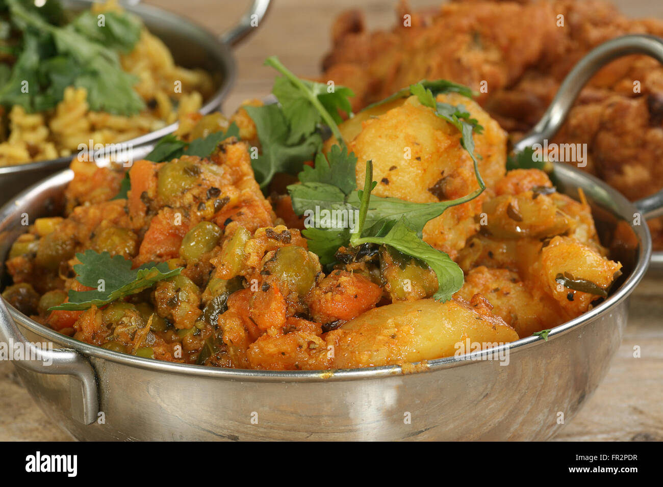 indian food spicy mixed vegetable curry Stock Photo - Alamy