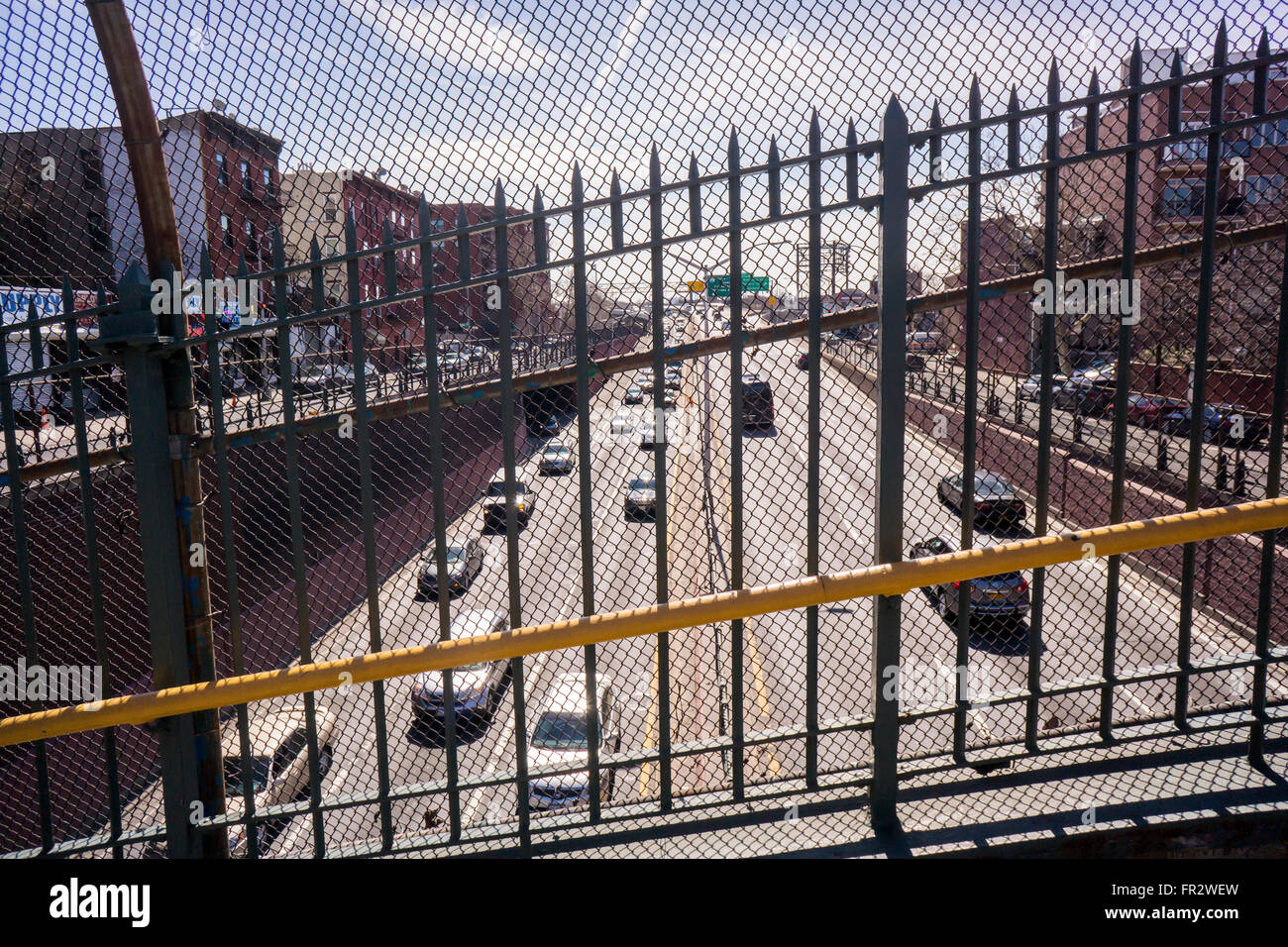 Bqe expressway brooklyn queens expressway highway hi-res stock ...