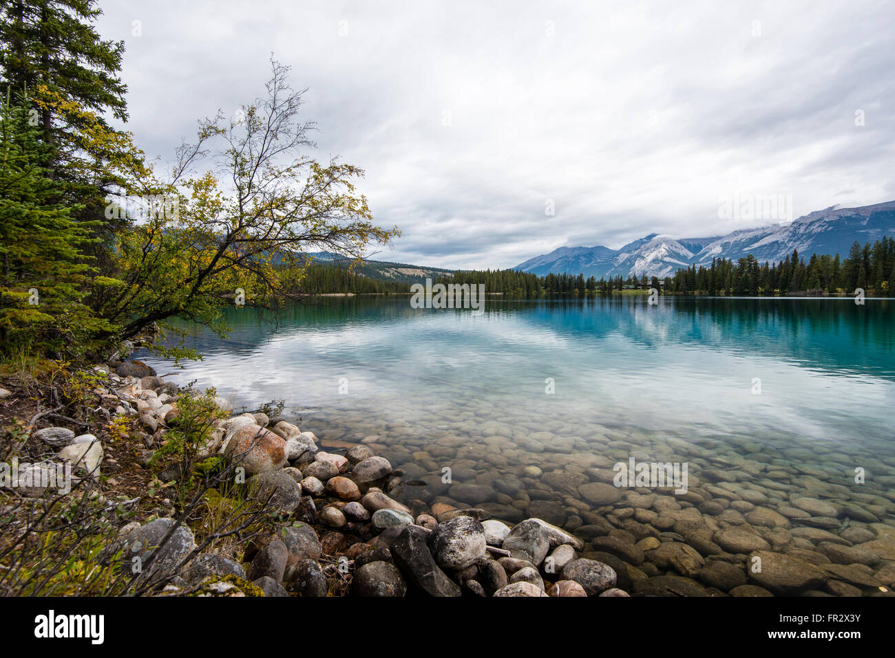Lac Beauvert, Lac Beaufort, Beauvert Lake, Jasper National Park ...