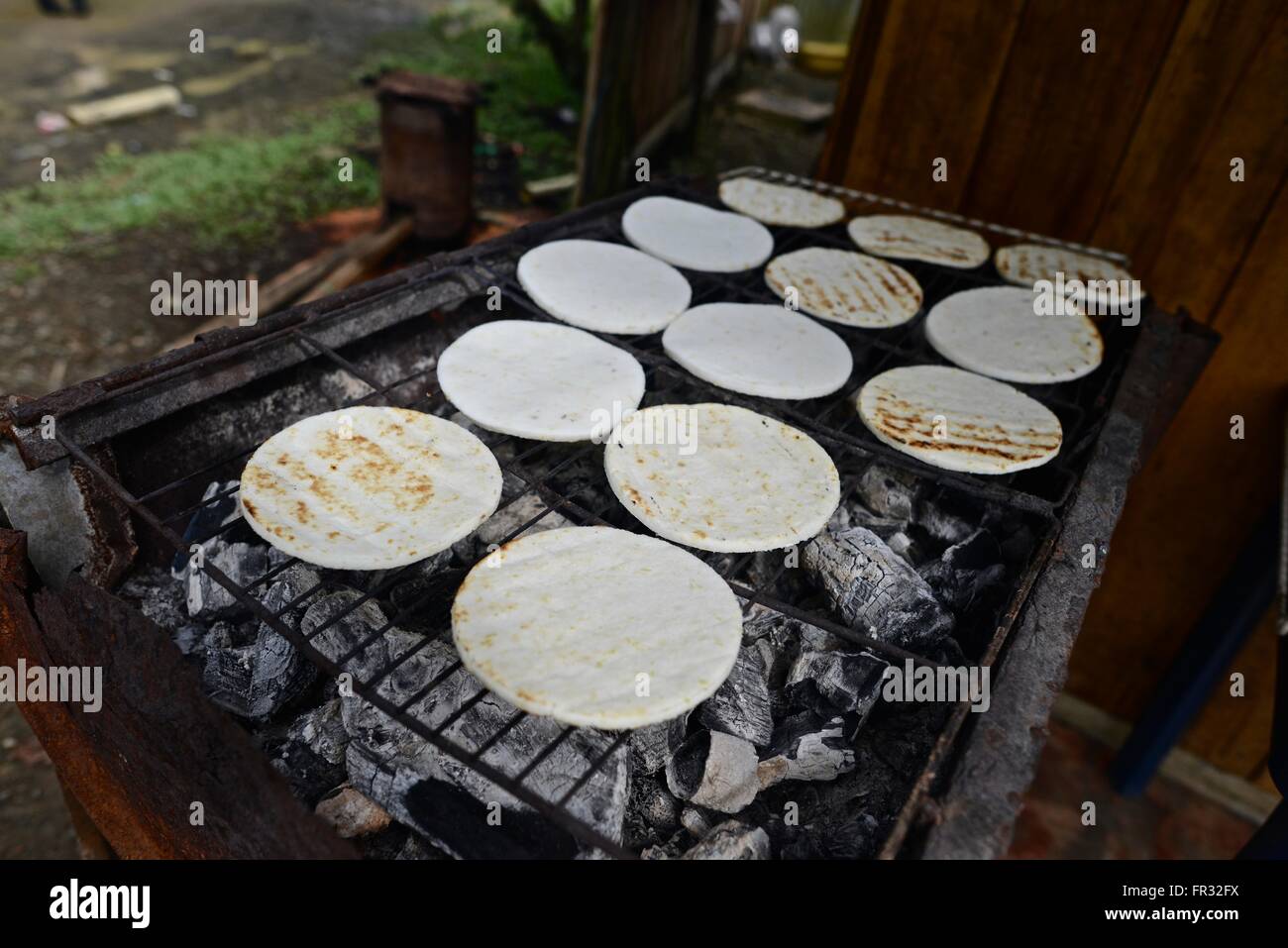 Traditional Colombian arepas Stock Photo - Alamy