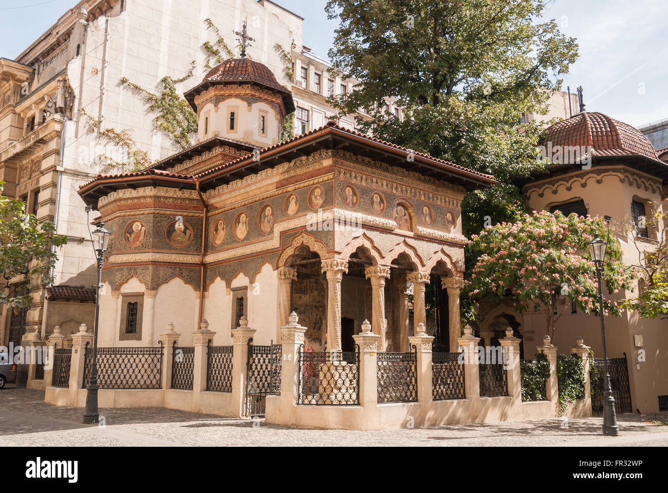 Stavropoleos Monastery, famous old church in the old town area of ...