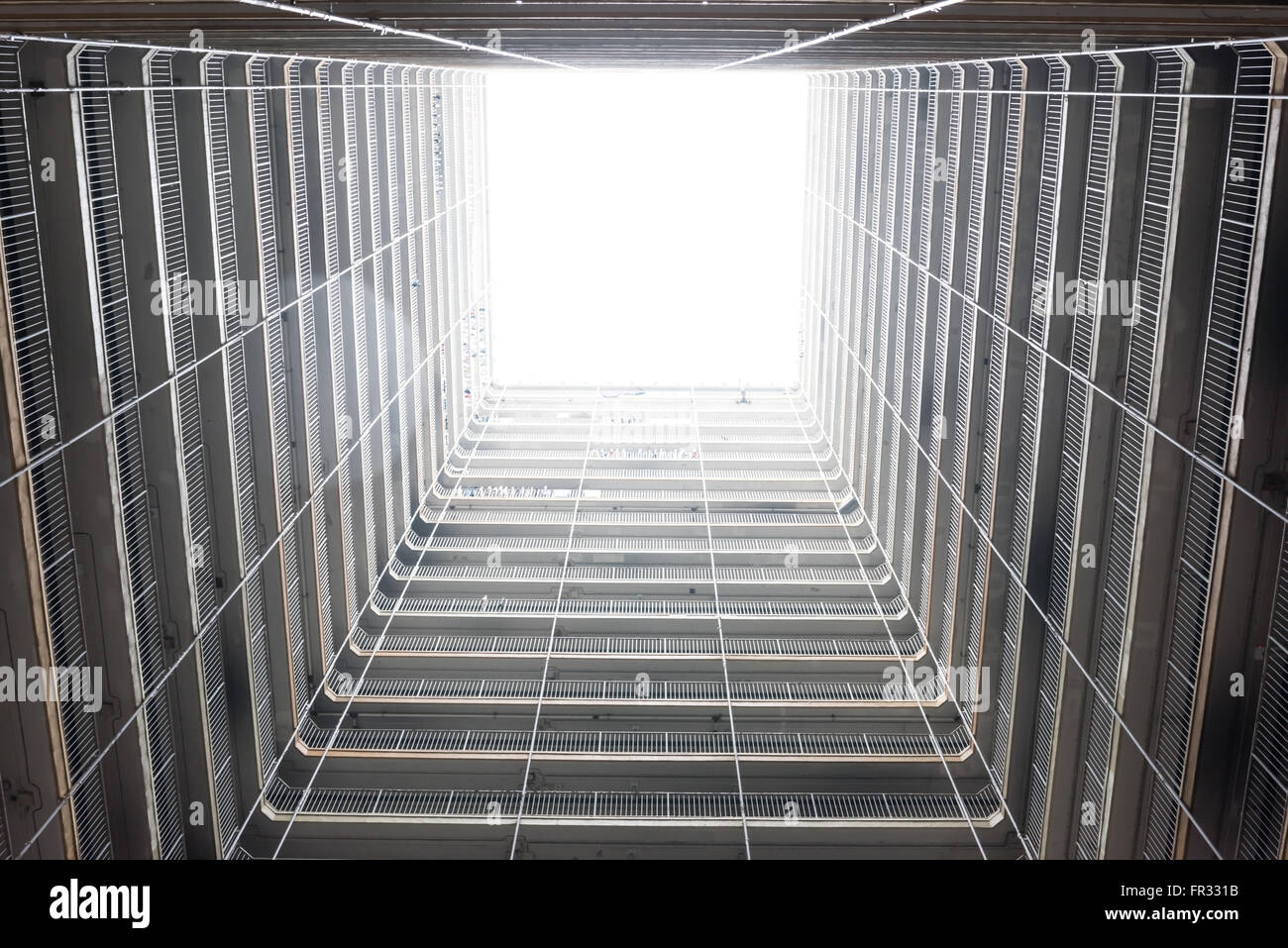 In a square building center look up Stock Photo - Alamy