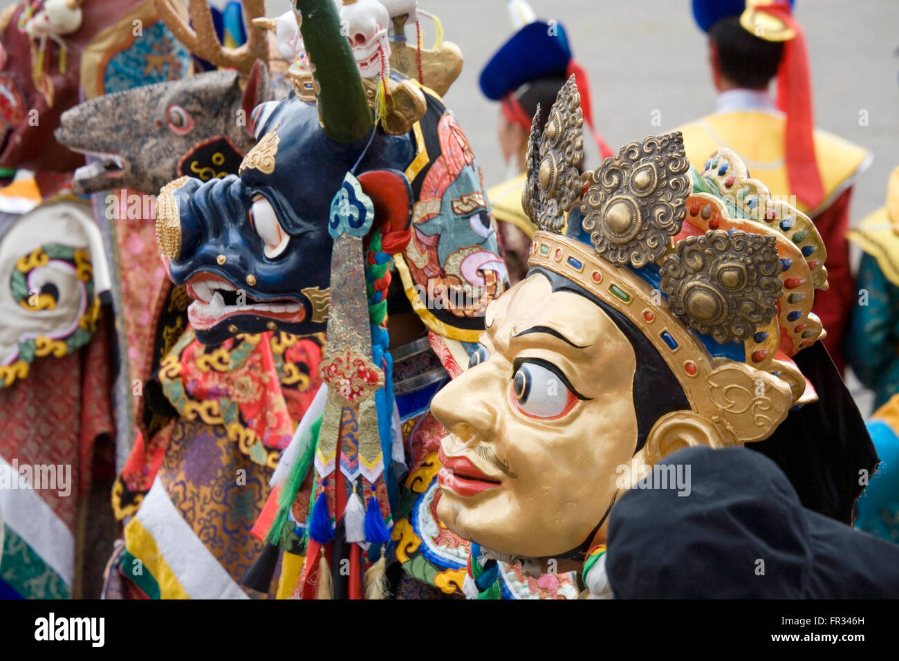 Tsam costumes depicting various Buddhist deities add riotous color to ...
