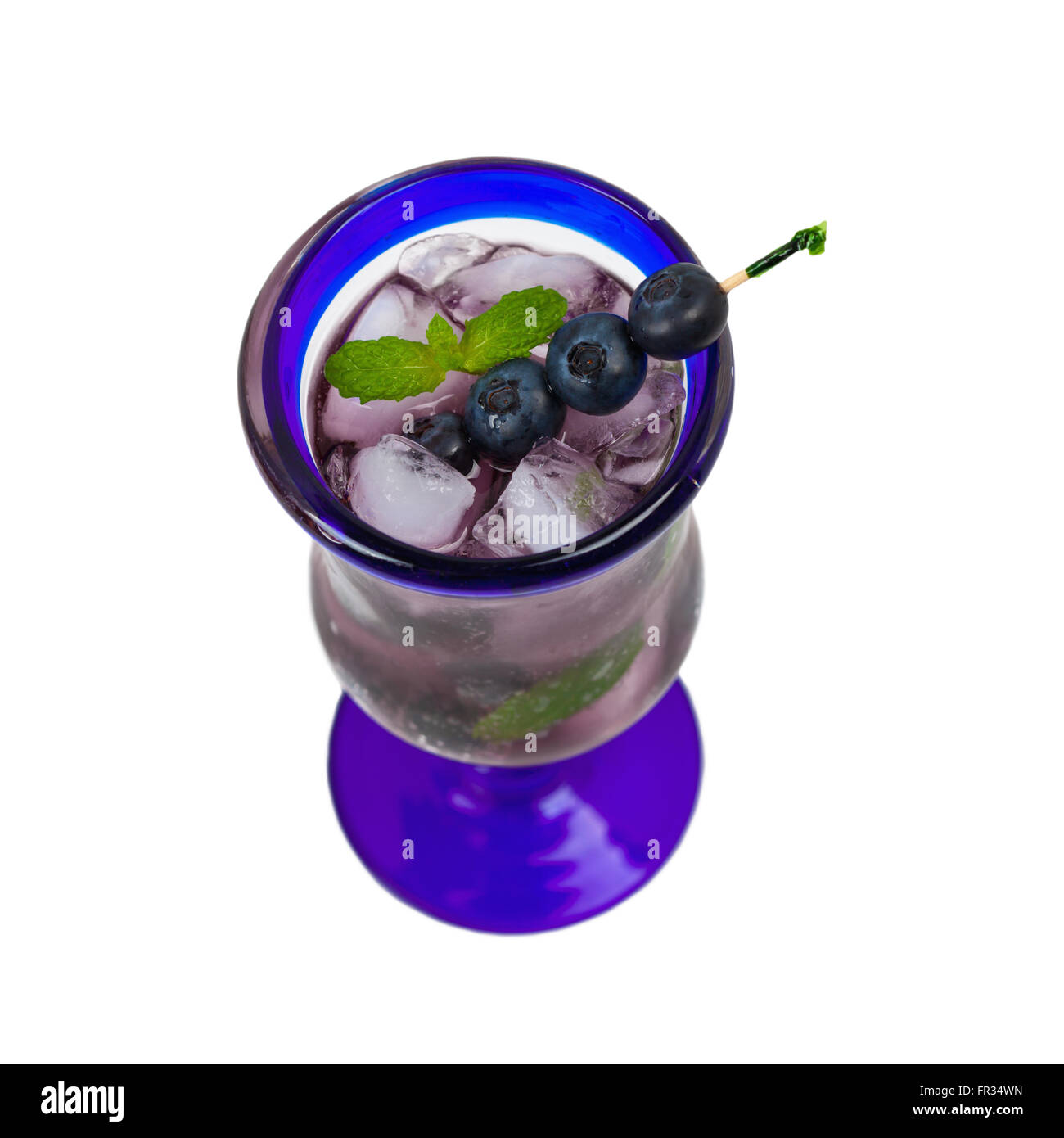Glass blueberry lemonade Cut Out Stock Images & Pictures - Alamy