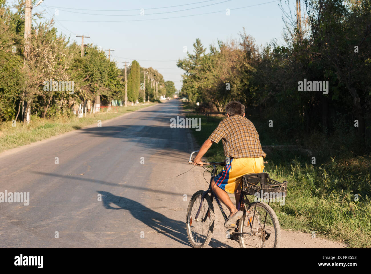 Man riding cycle village life hi-res stock photography and images - Alamy