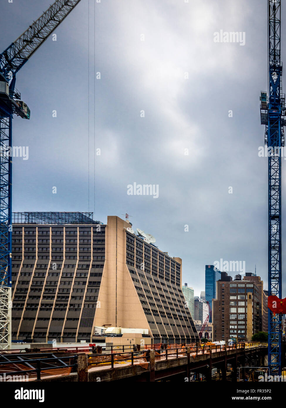 Construction site, New York City, USA Stock Photo - Alamy