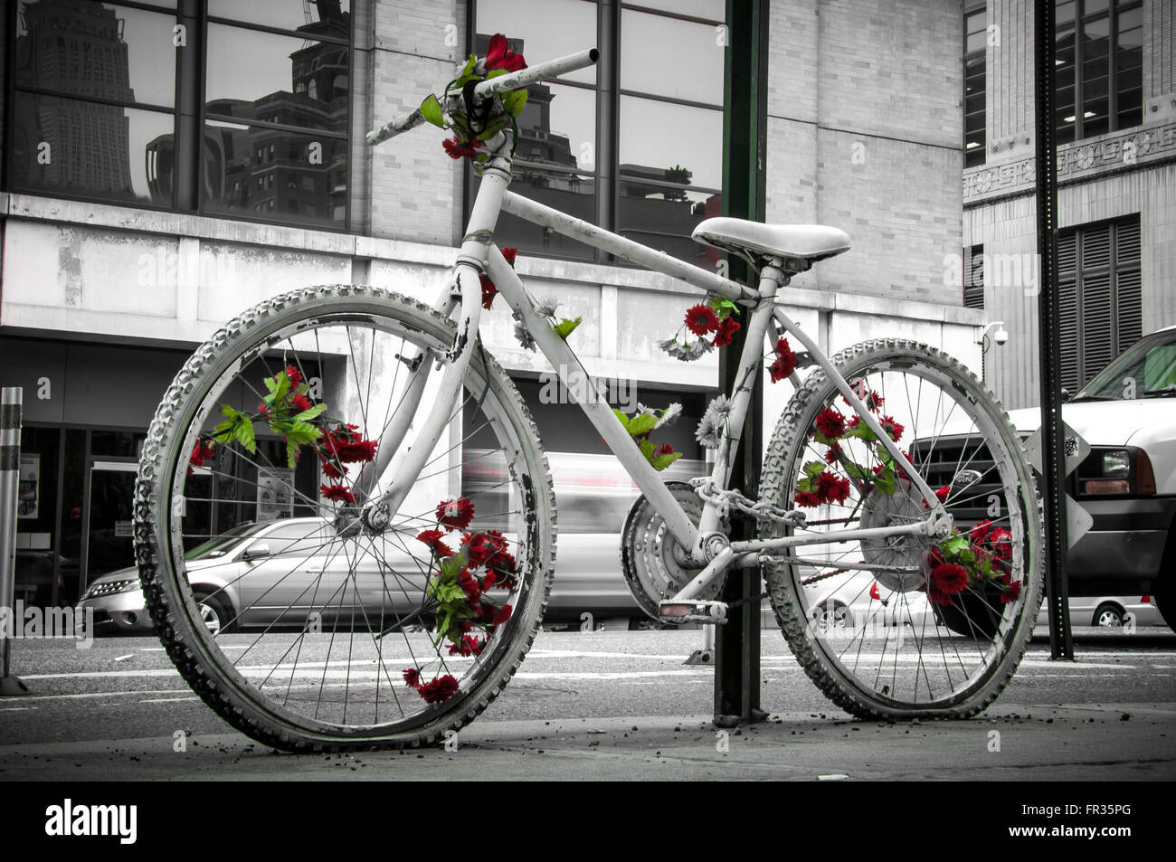 Ghostbikes hi-res stock photography and images - Alamy