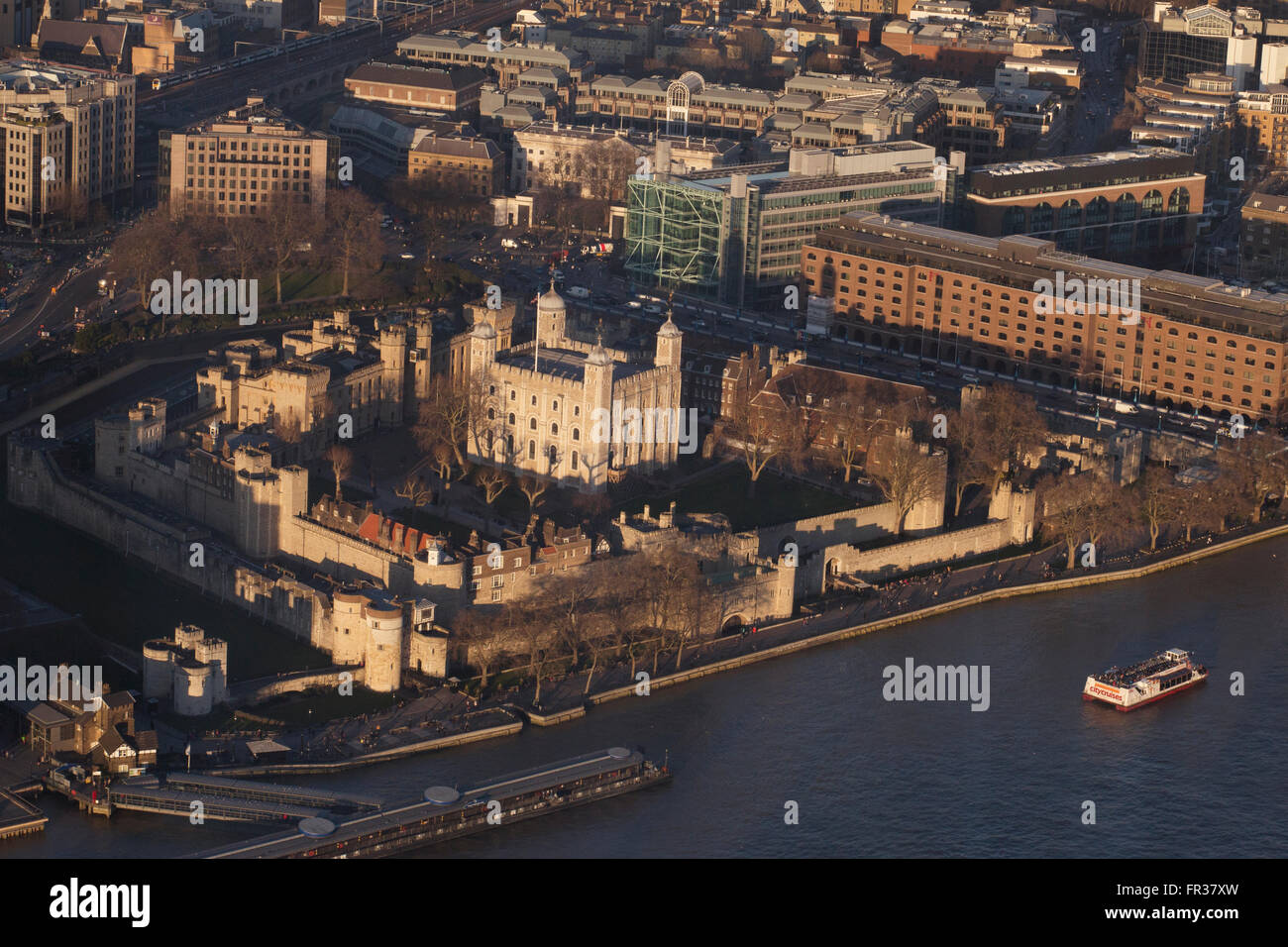 aerial view of the inner keep at the Tower of London Stock Photo - Alamy