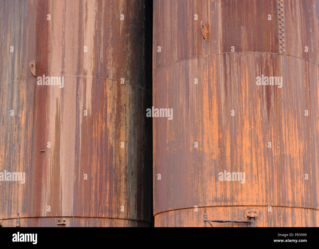 Rusting tanks for the storage of whale and seal oil among the ruins of ...