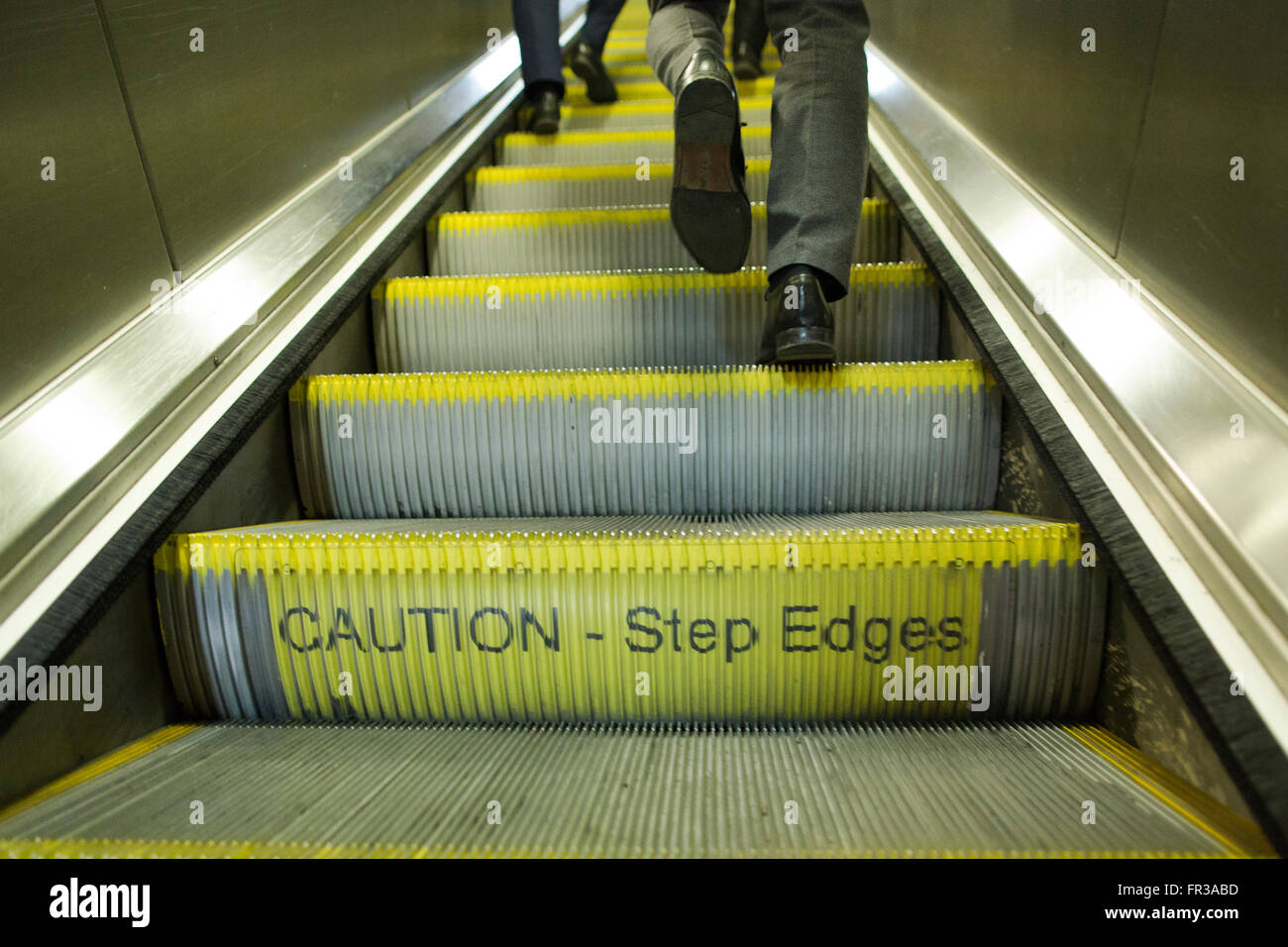 London underground, Caution - Step Edges, Waterloo tube station, London ...