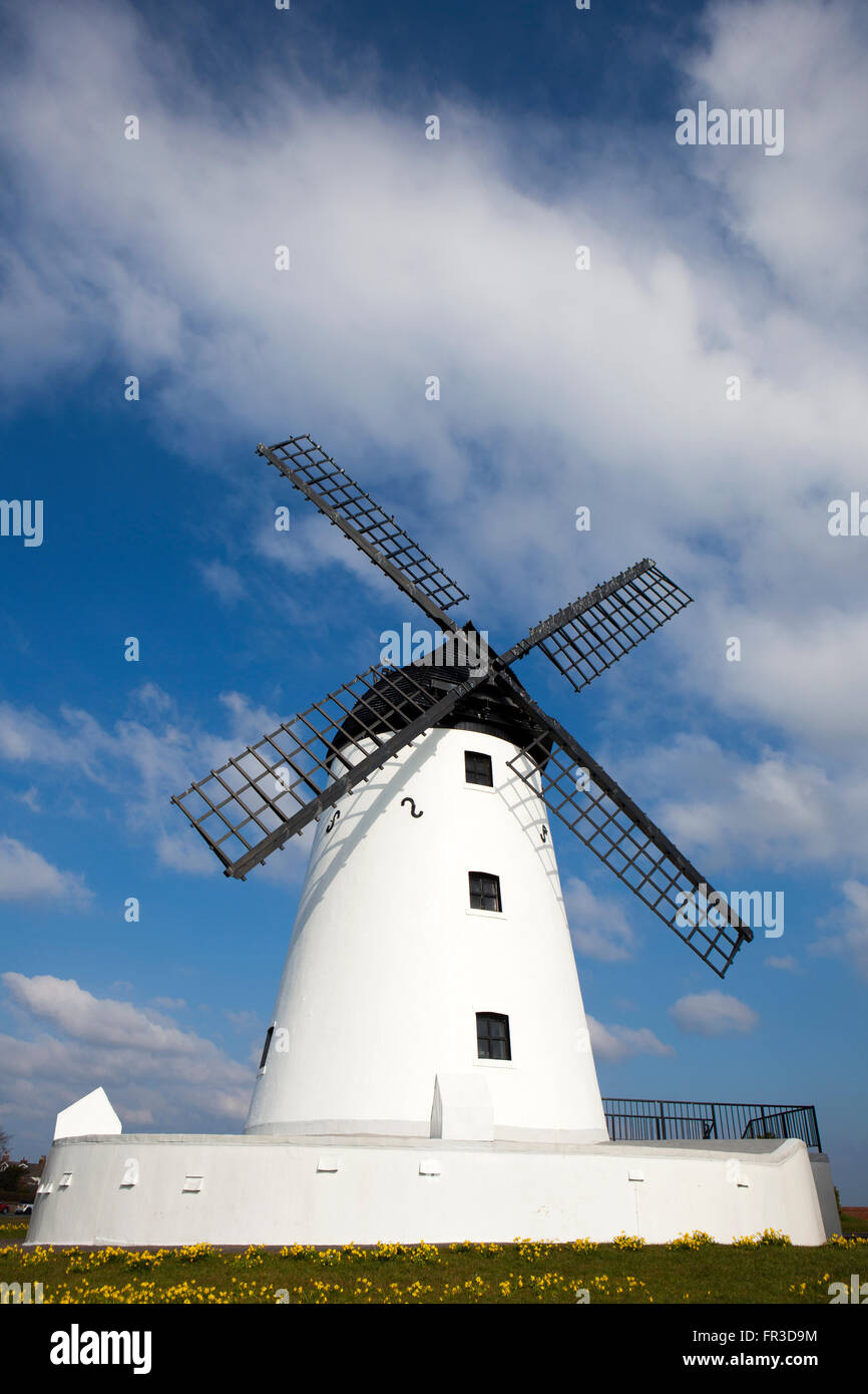 The windmill at Lytham St Annes seaside resort near Blackpool ...