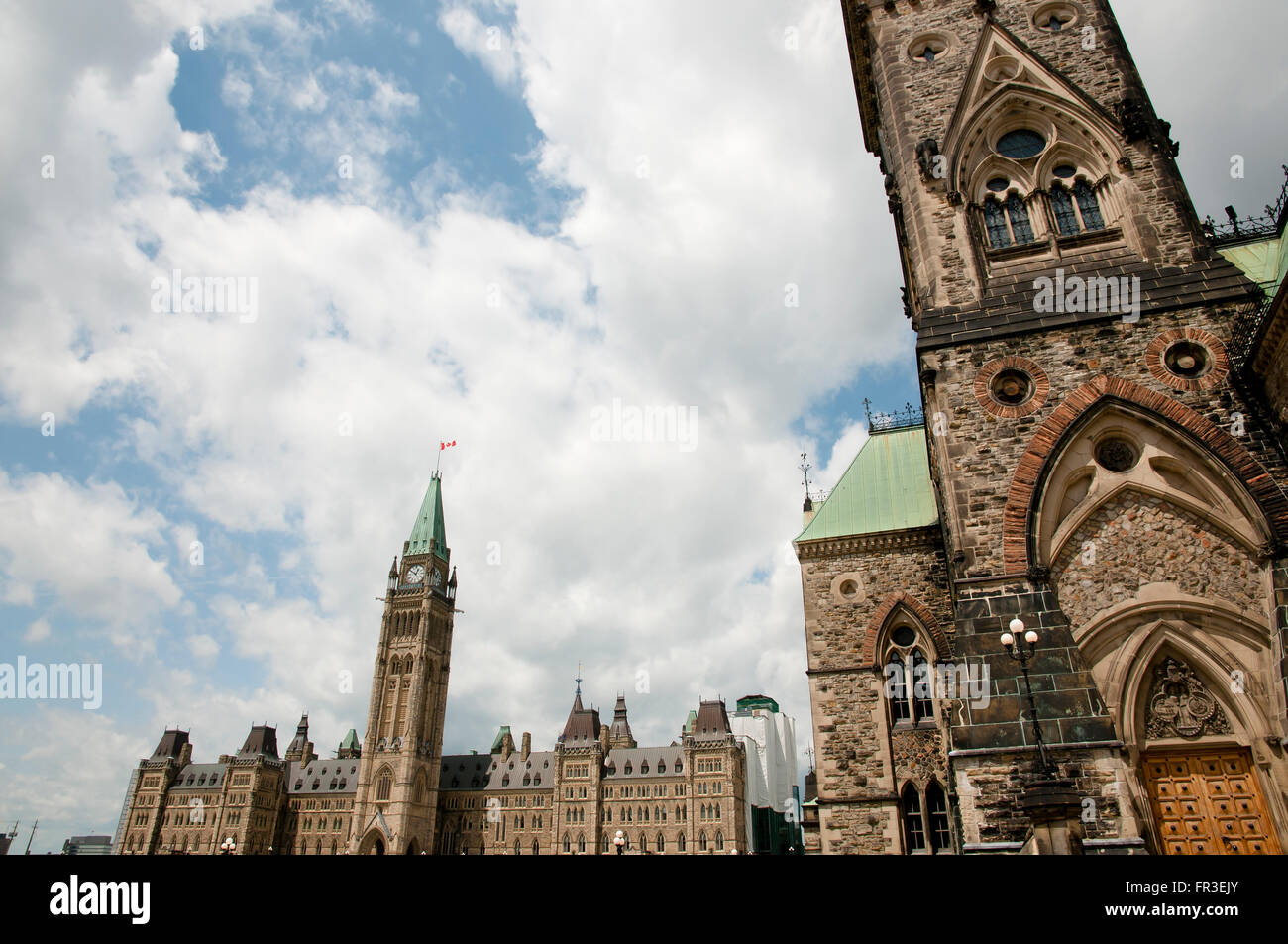 Towers of East Block & the Parliament - Ottawa - Canada Stock Photo - Alamy