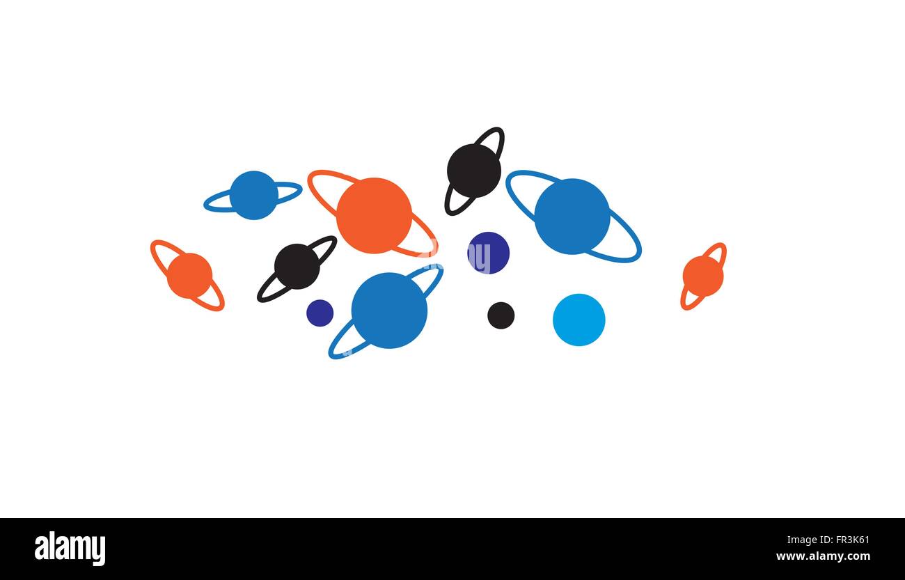 Planet wall Stock Vector Images - Alamy