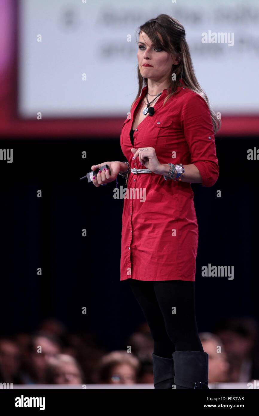 Guatemala libertarian political activist Gloria Alvarez during the ...