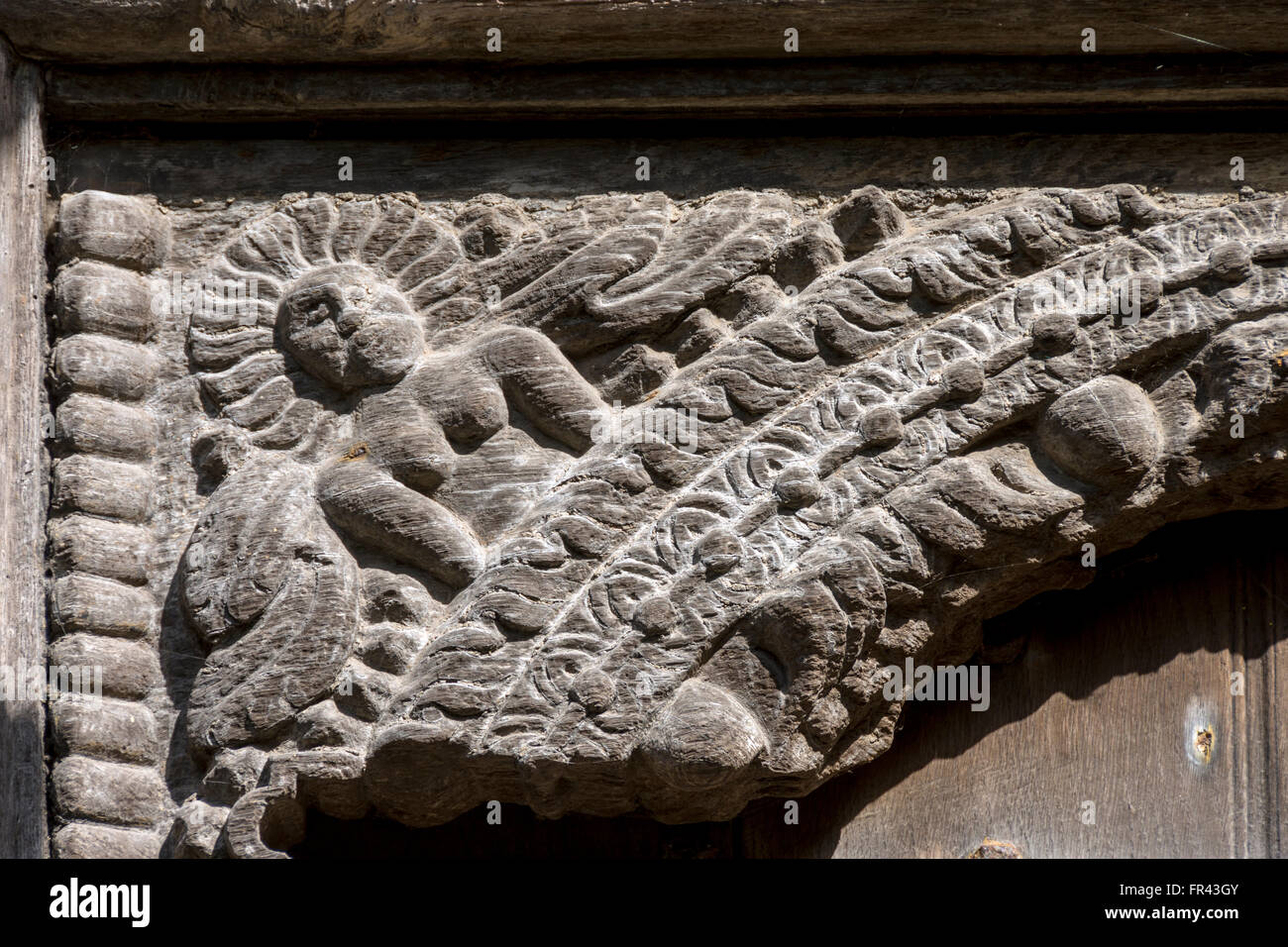 Medieval architecture wood carving hi-res stock photography and images ...
