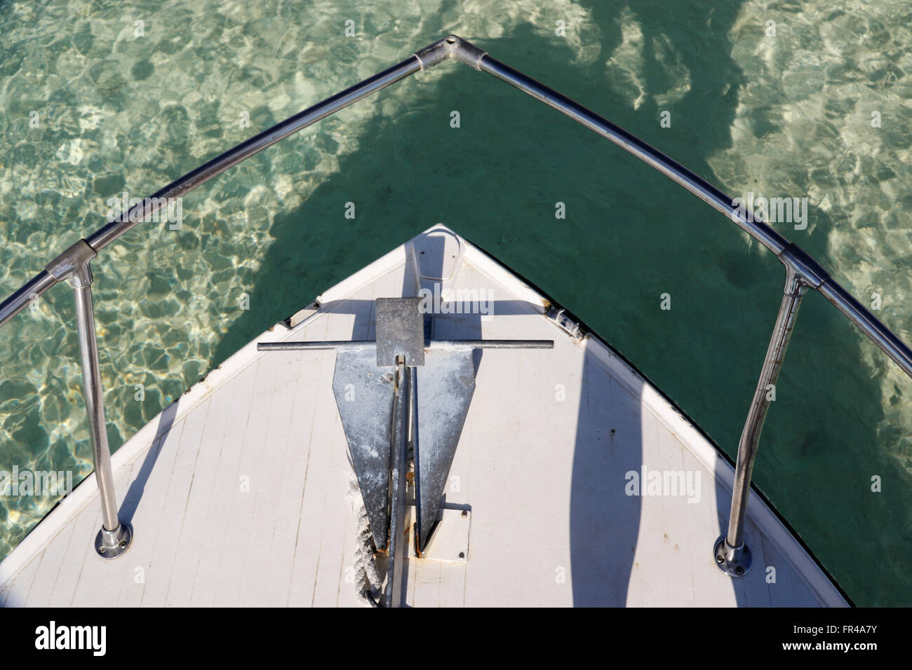 Front end of a boat in the water Stock Photo - Alamy
