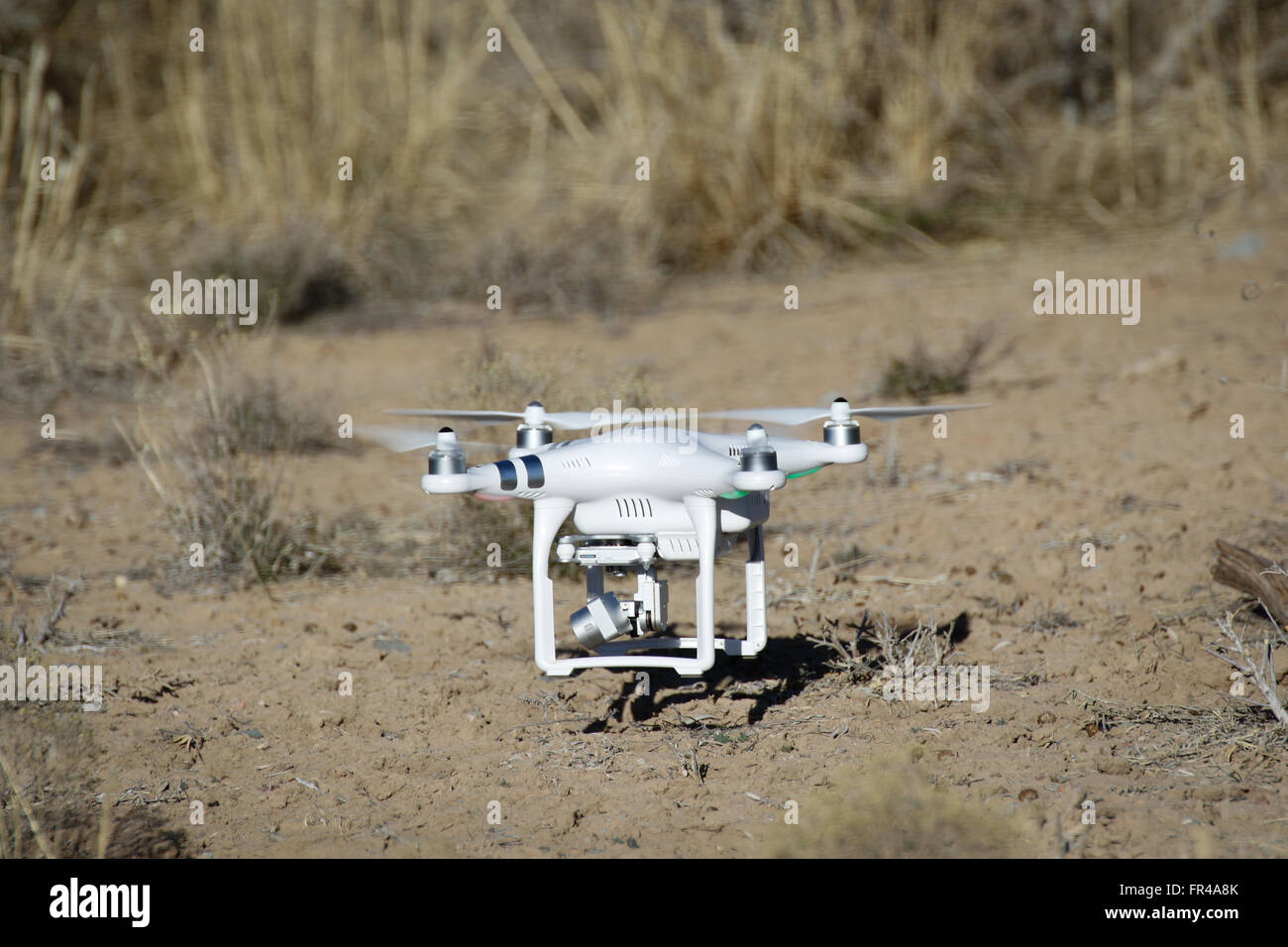 Object: Drone landing on the ground Stock Photo - Alamy