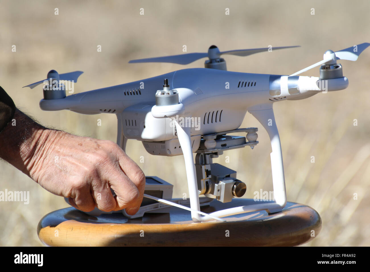 Object: Man playing with drone blades Stock Photo - Alamy