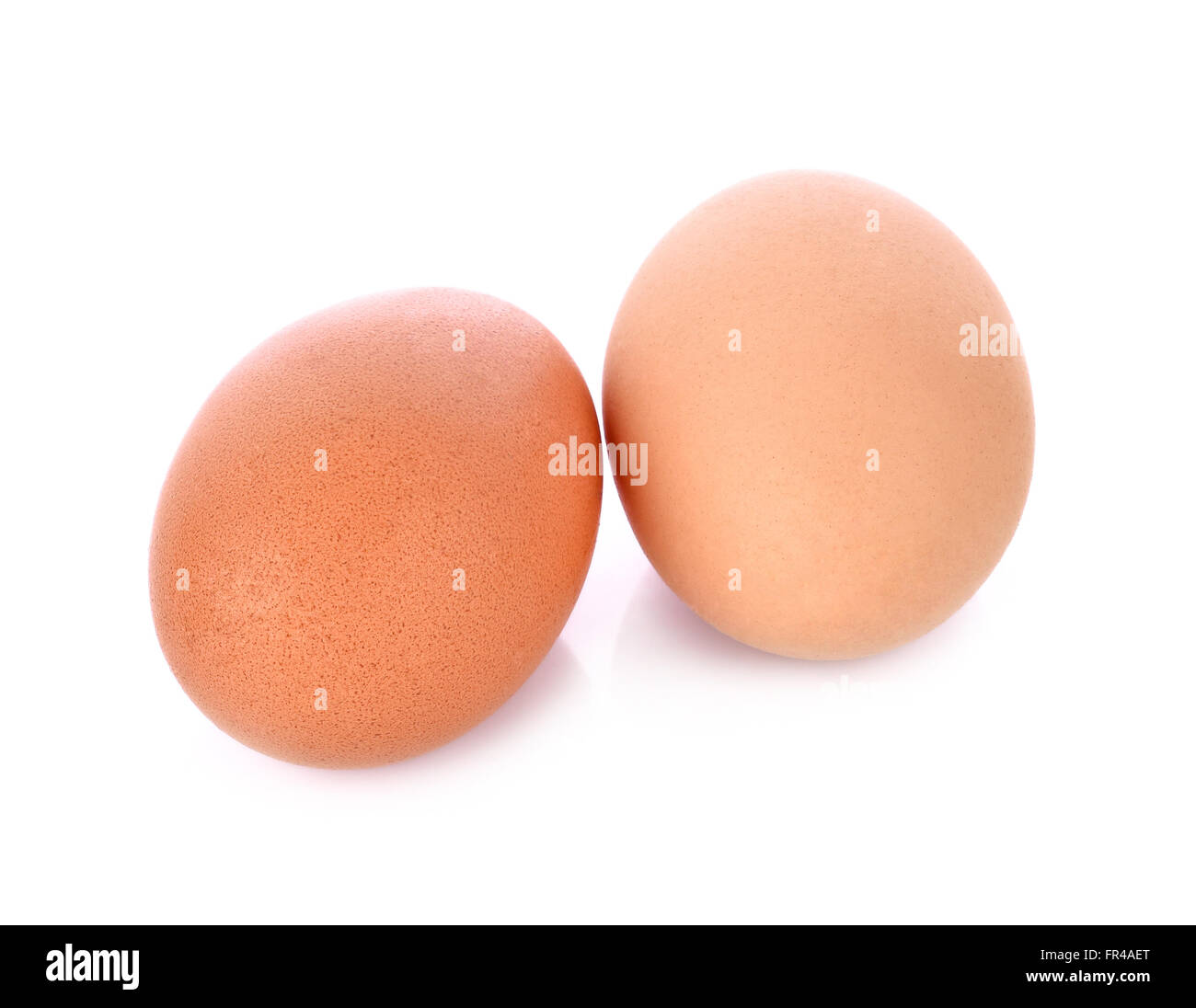 two eggs isolated on white background Stock Photo - Alamy
