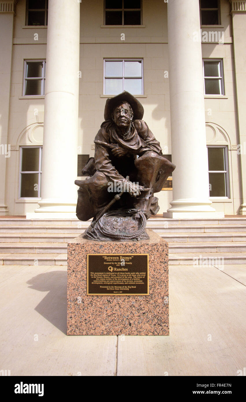 The sculpture "Between Bones", The Museum of the Big Bend, Sul Ross ...