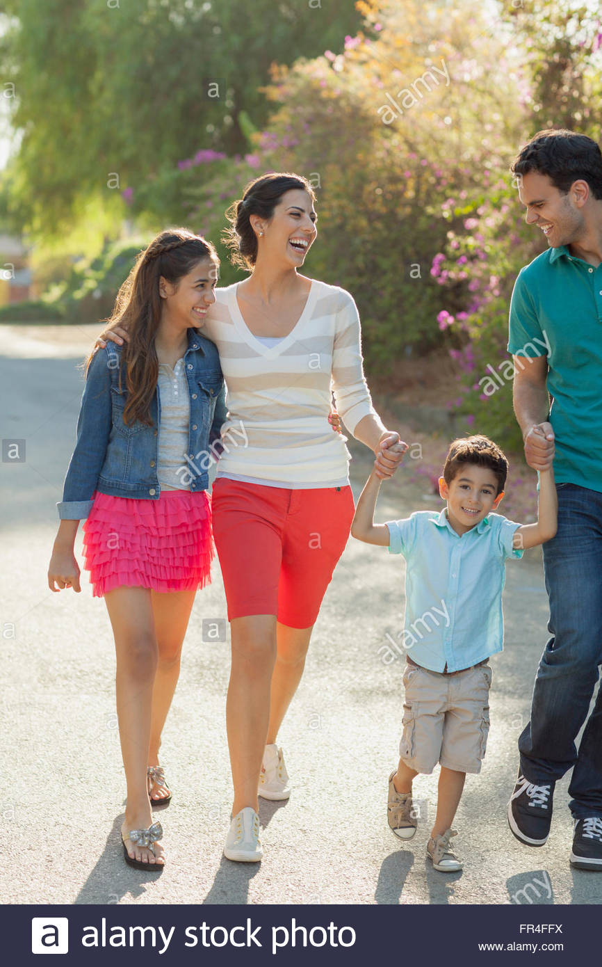 Child out walking hi-res stock photography and images - Alamy