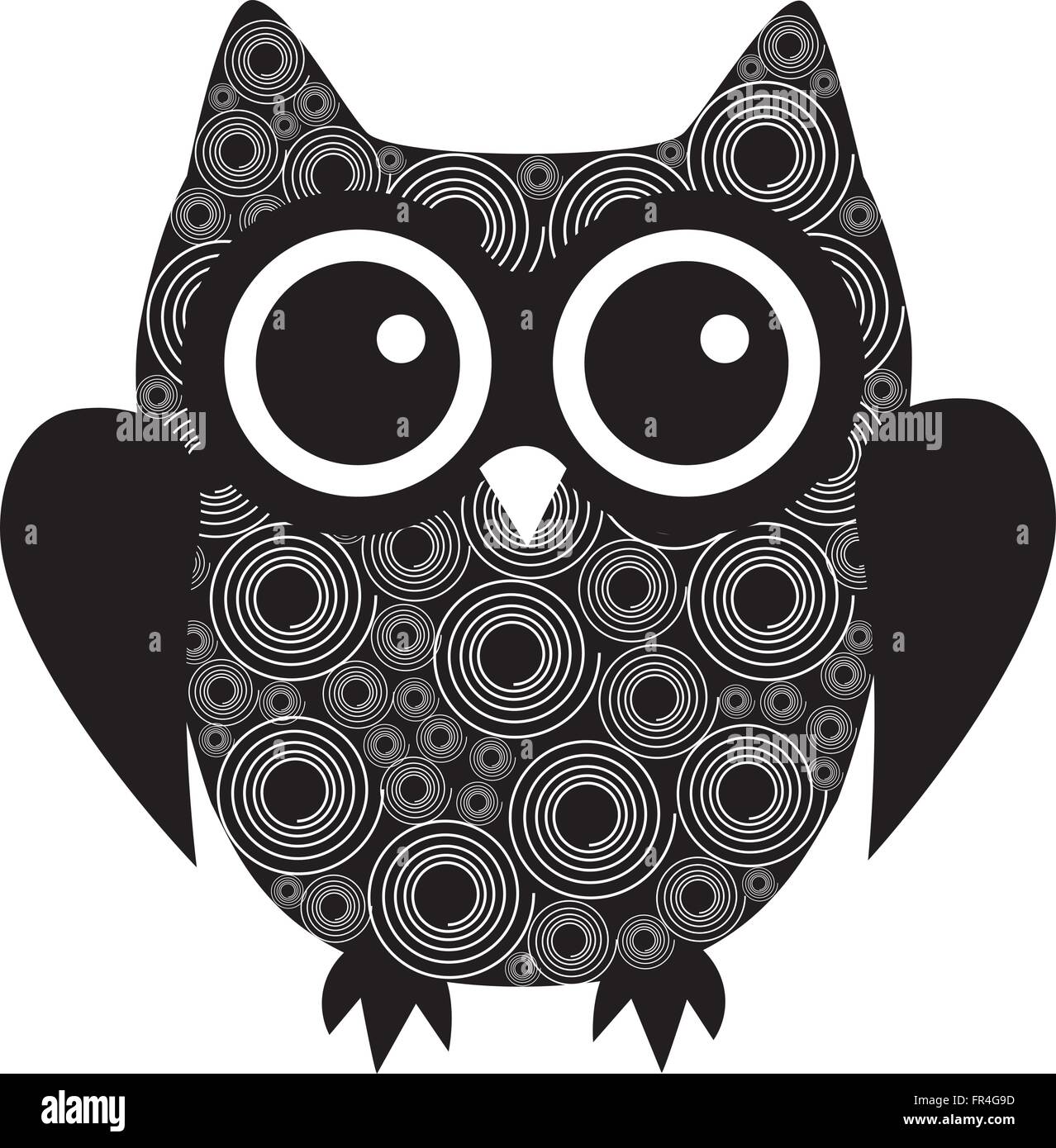 vector illustration of an abstract owl Stock Vector Image & Art - Alamy