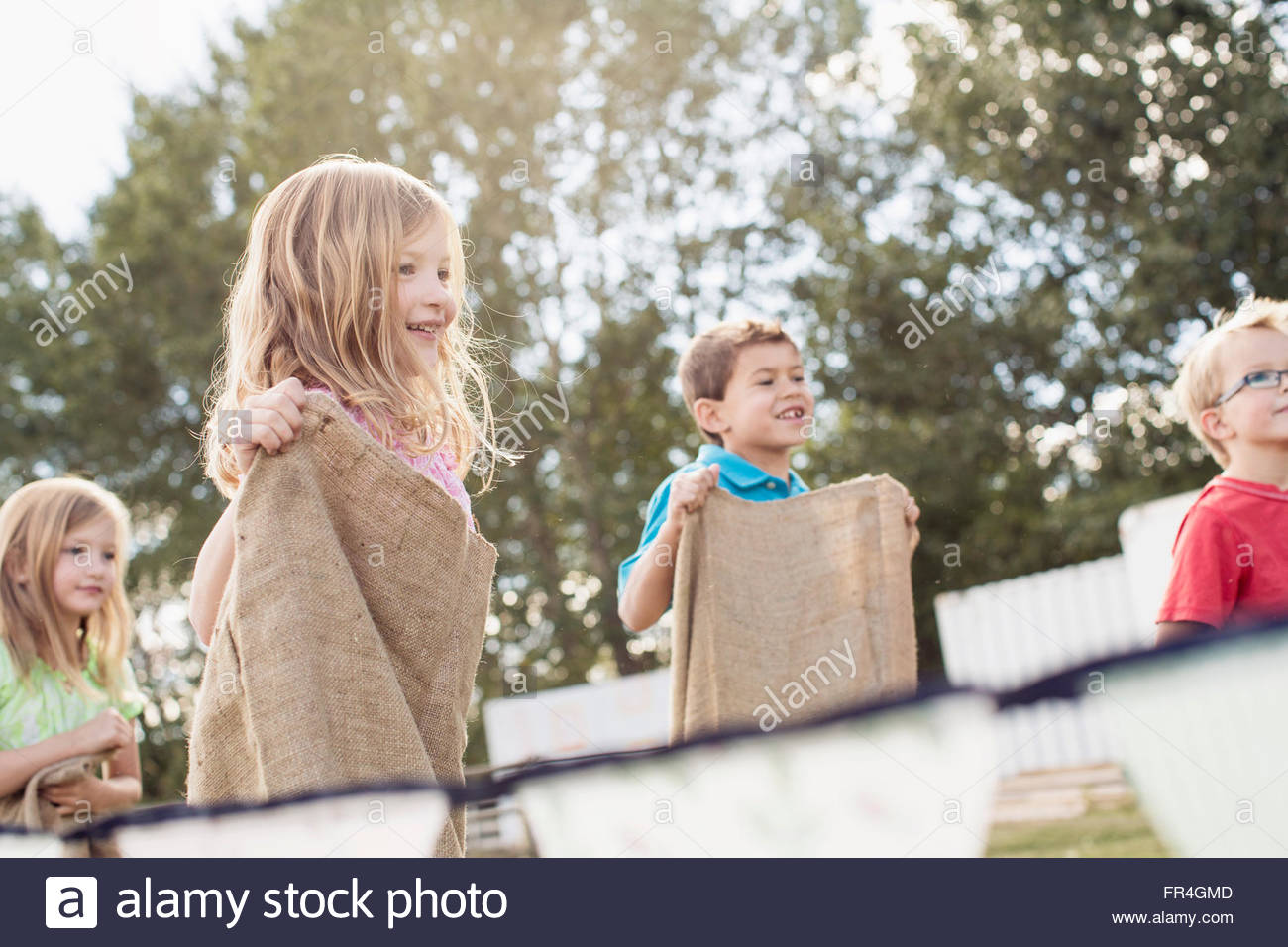 Sack Race Children Stock Photos & Sack Race Children Stock Images - Alamy