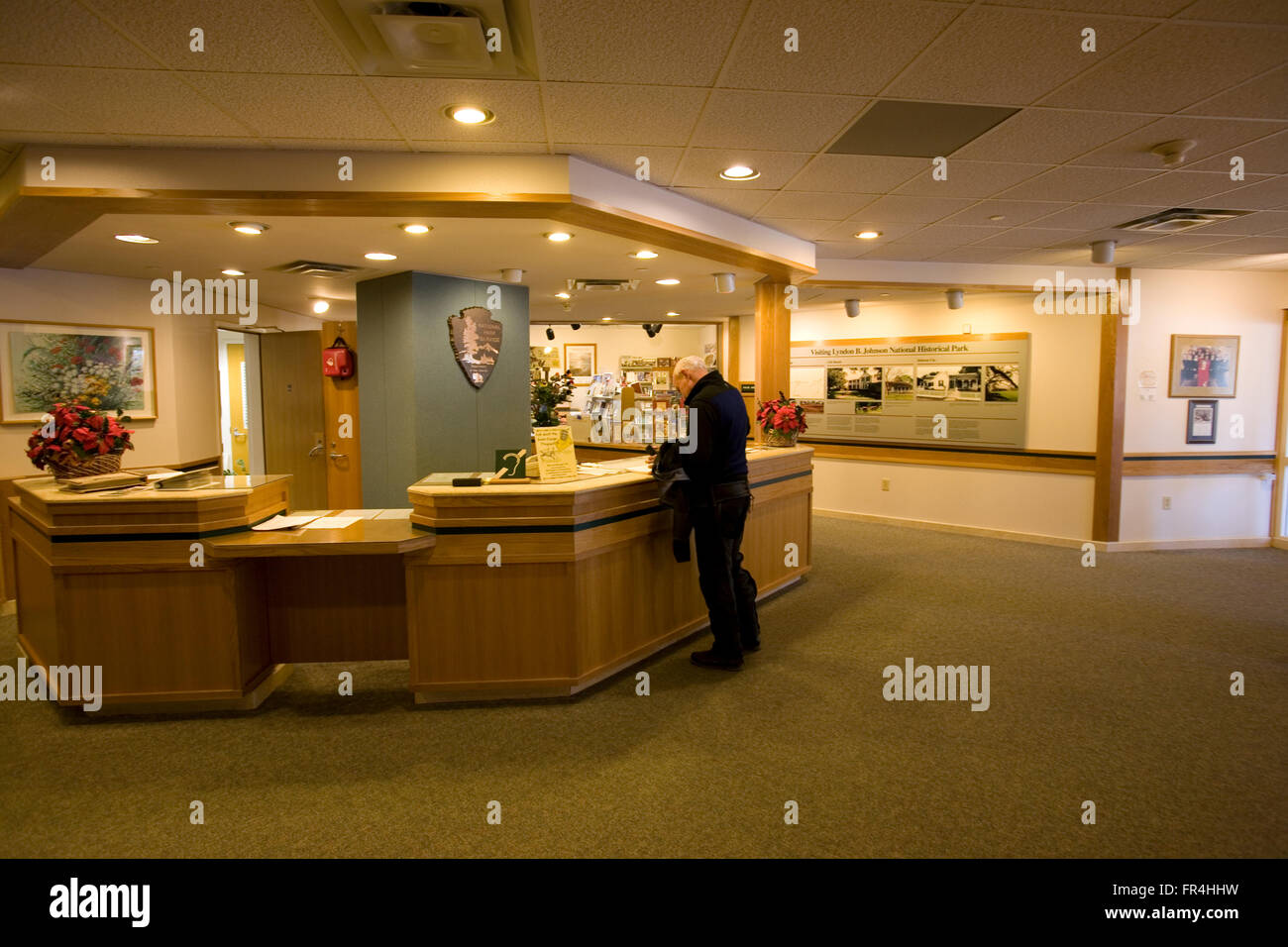 The Visitor Center at the Lyndon B. Johnson National Historical Park ...