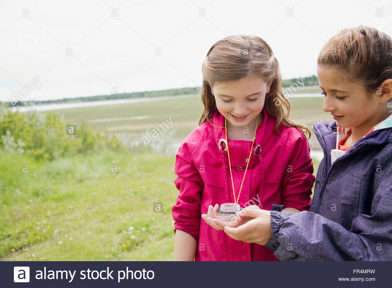 Child map direction compass hi-res stock photography and images - Alamy