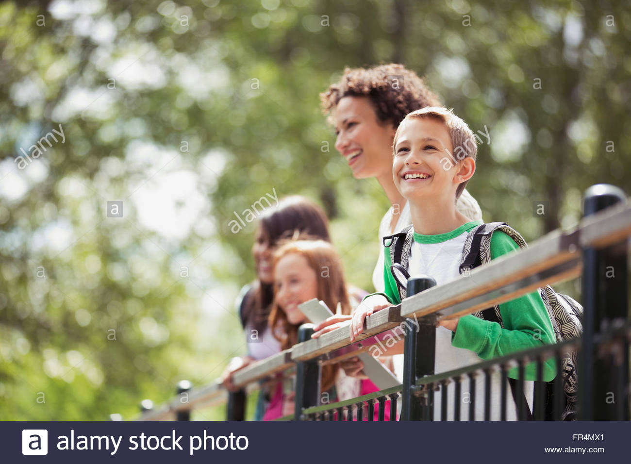 Student students glass railing hi-res stock photography and images - Alamy