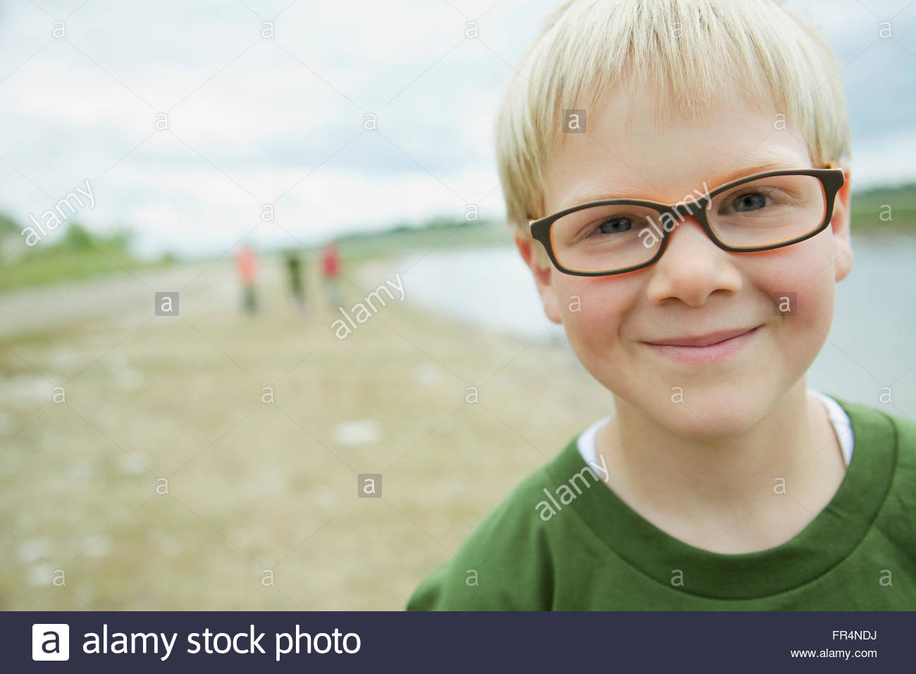 Portrait of male, elementary student on field trip Stock Photo - Alamy