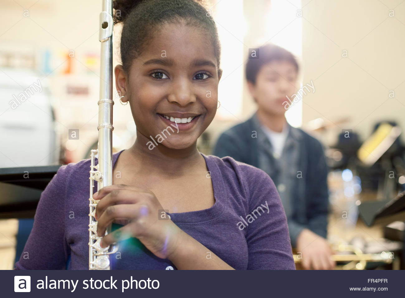 Black trumpet student hi-res stock photography and images - Alamy