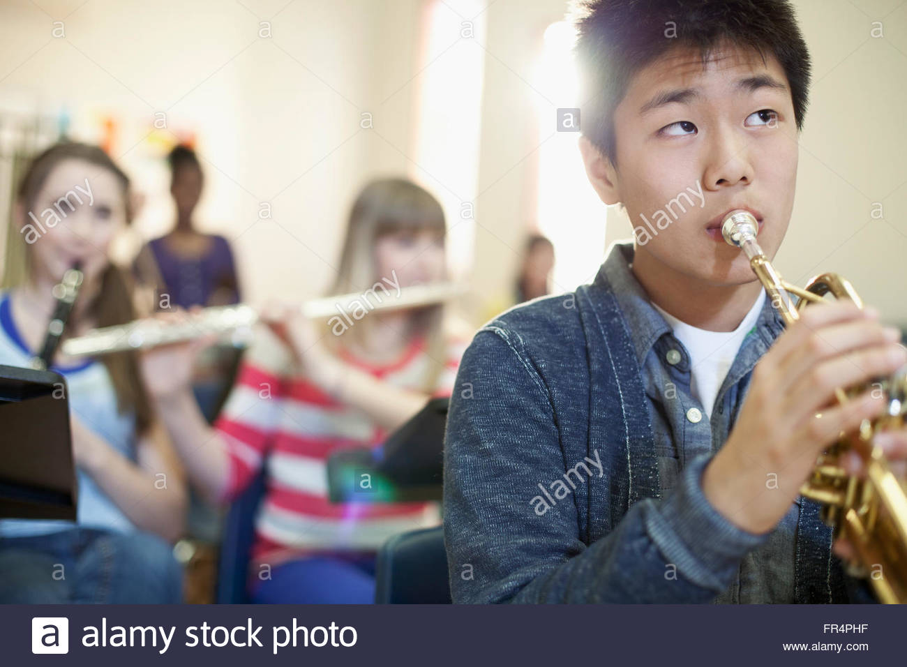 Black student students band hi-res stock photography and images - Alamy