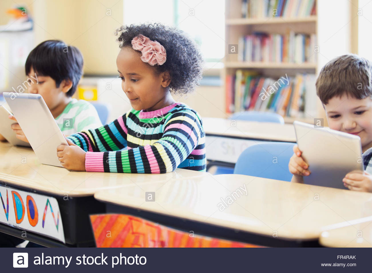 students in elementary classroom Stock Photo - Alamy