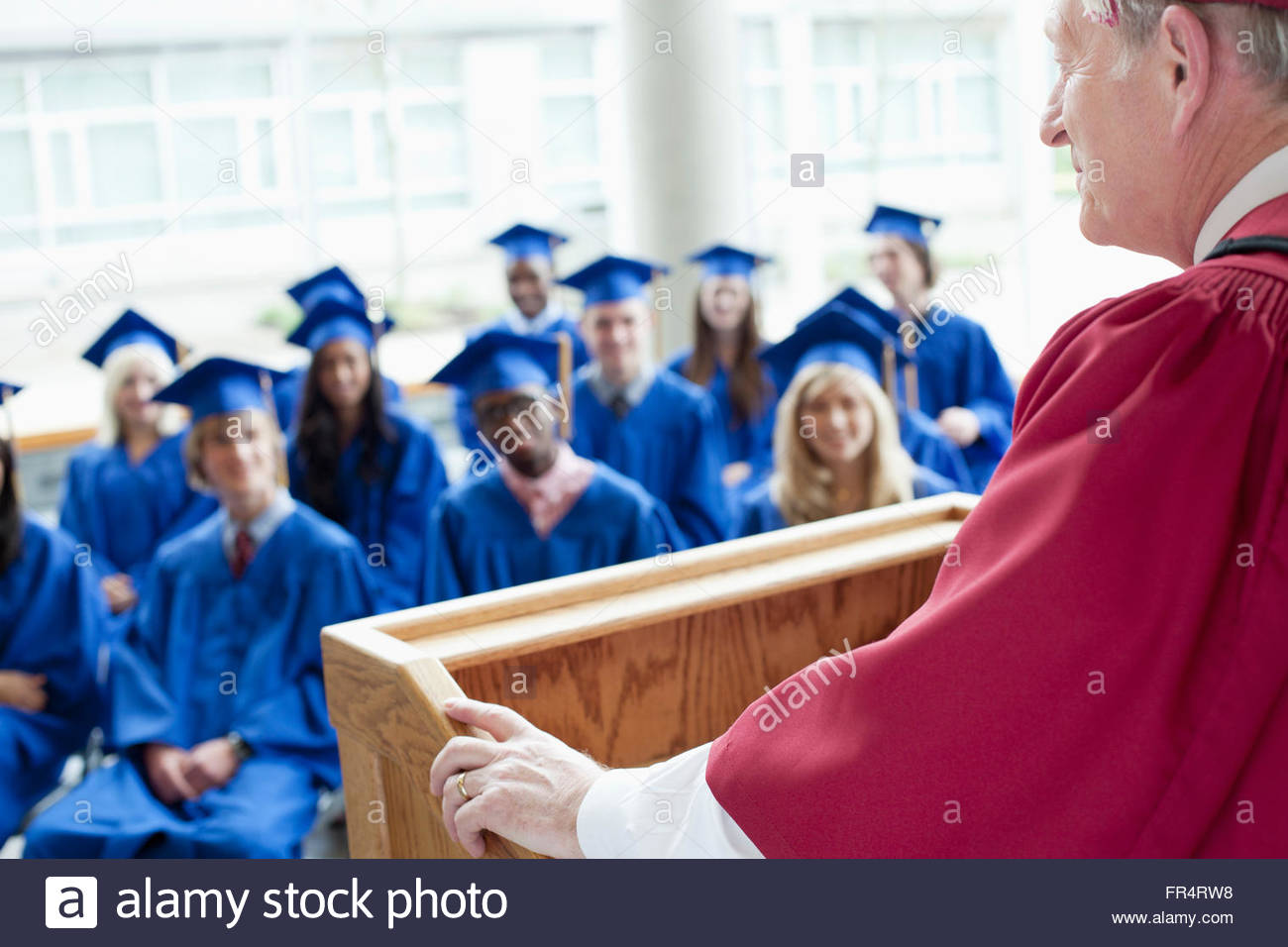 Female graduation speaker hi-res stock photography and images - Alamy