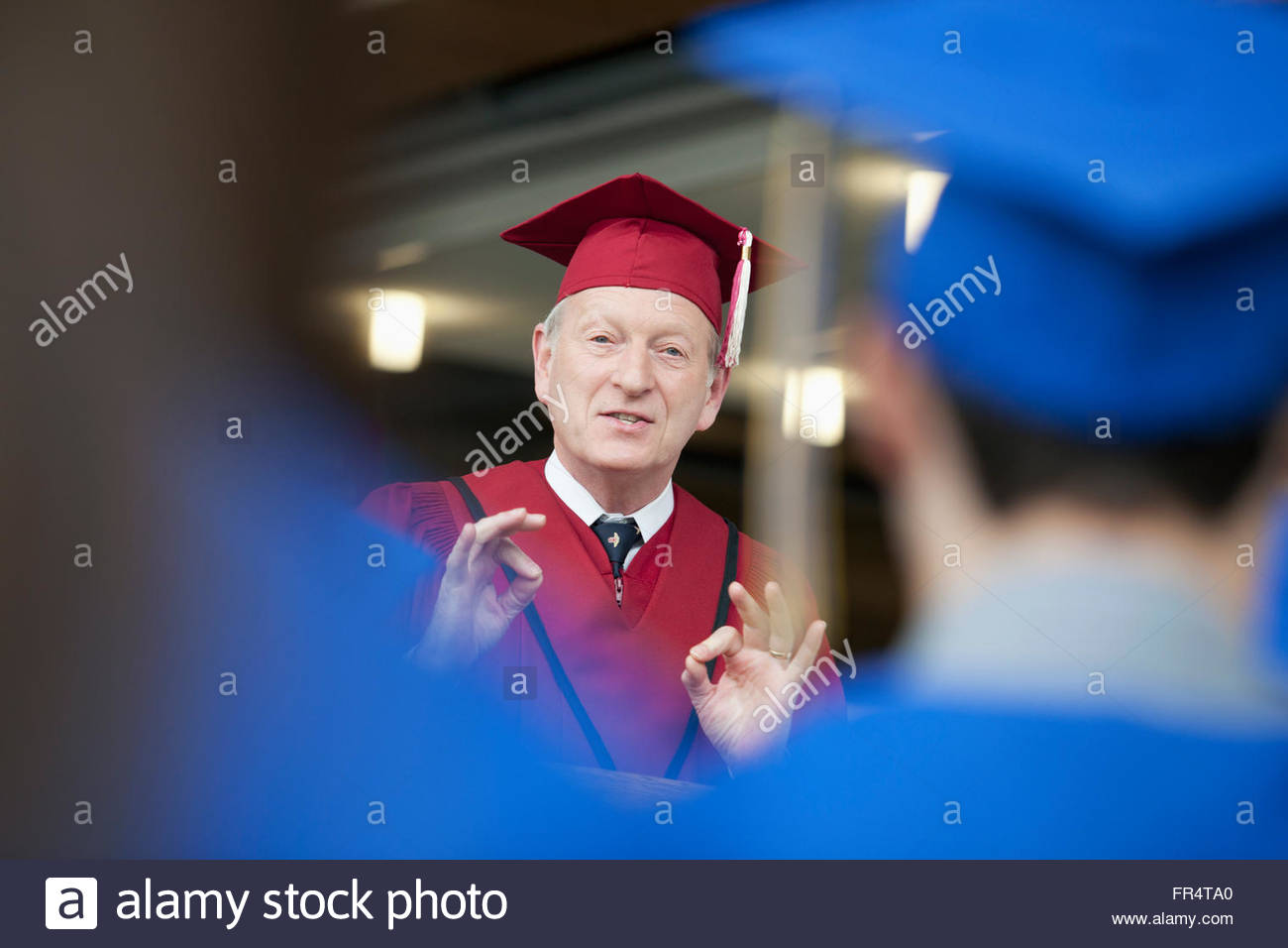 dean giving commencement speech at graduation Stock Photo - Alamy
