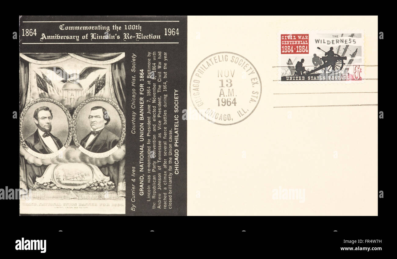 Postal cover from the United States commemorating the Civil War battle ...